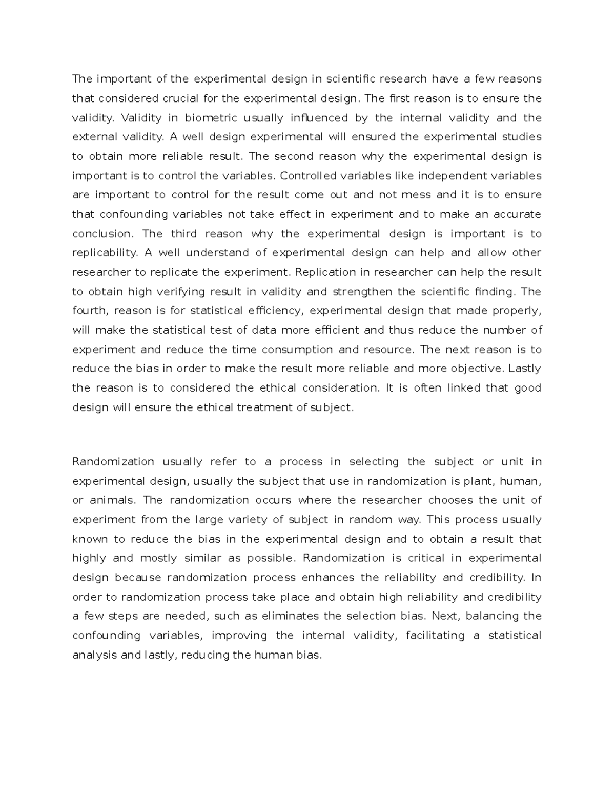 The Importance of Experimental Design in Scientific Research ...