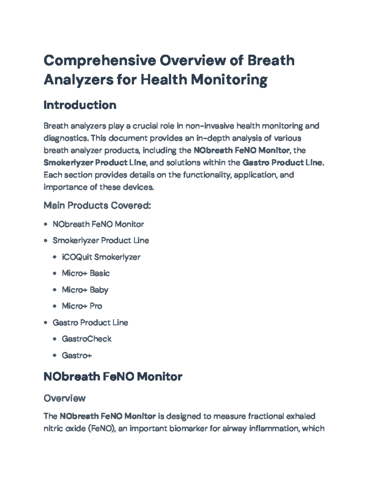 Comprehensive Analysis of Breath Analyzers for Health Monitoring ...