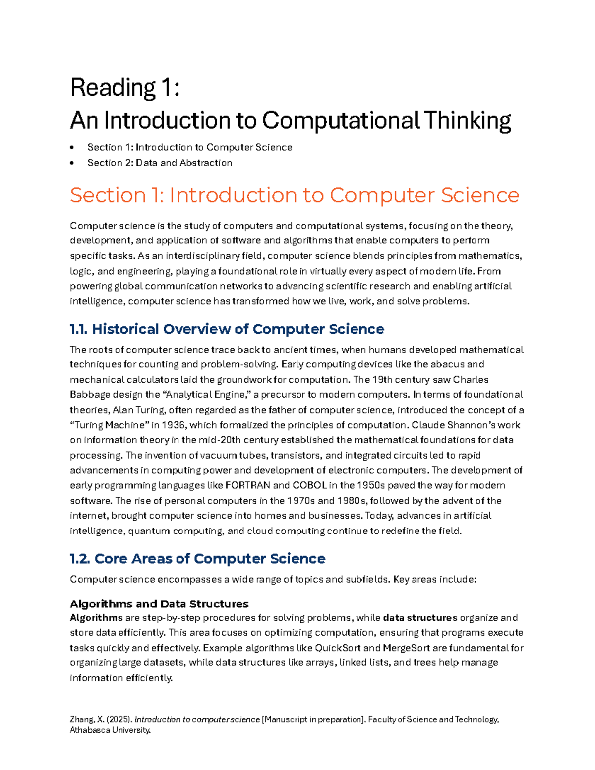 Unit 1: An Introduction to Computational Thinking (CS101) - Studocu