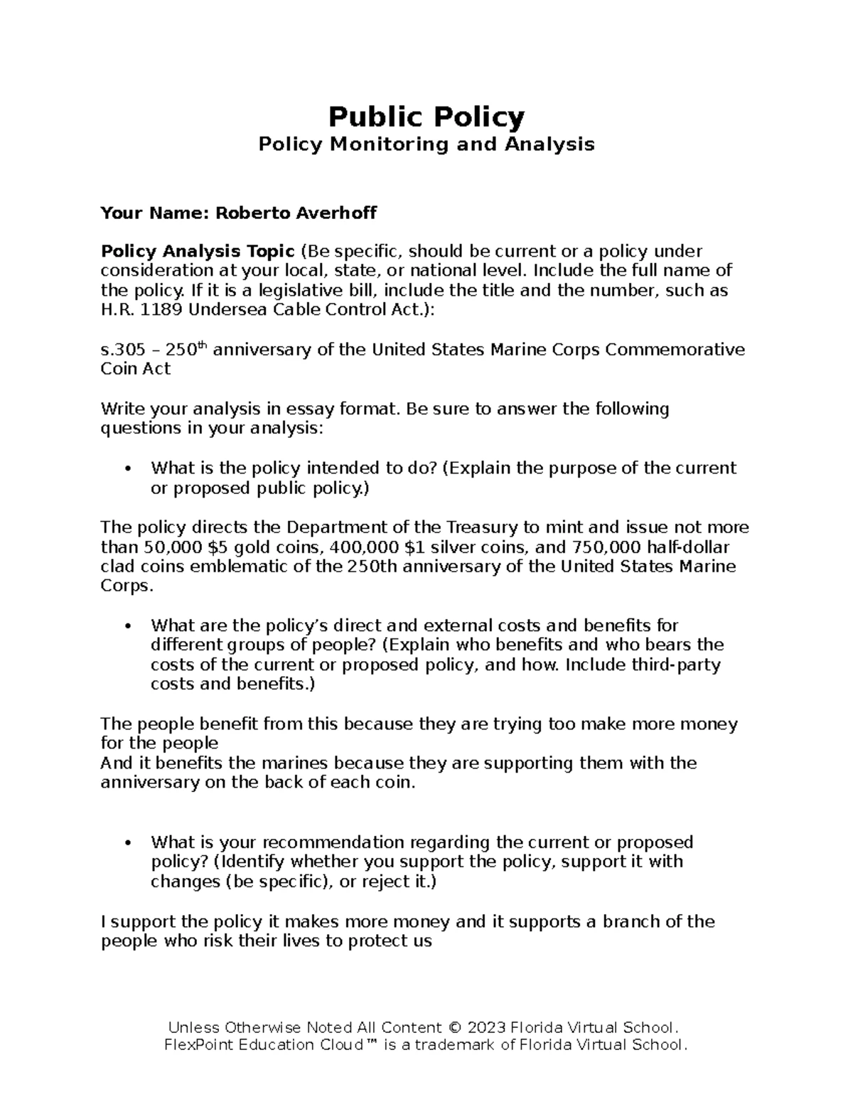 3.07 US GOV Assignment Template: Analyzing Political Communication ...