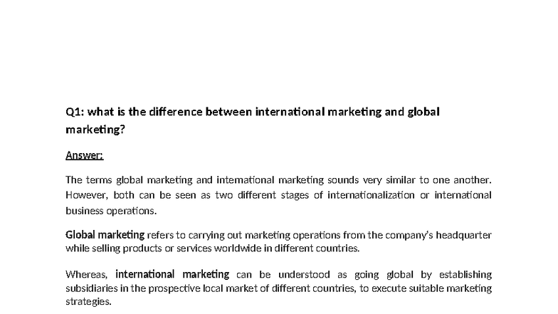 474102911 International vs Global Marketing: Key Differences Explained ...