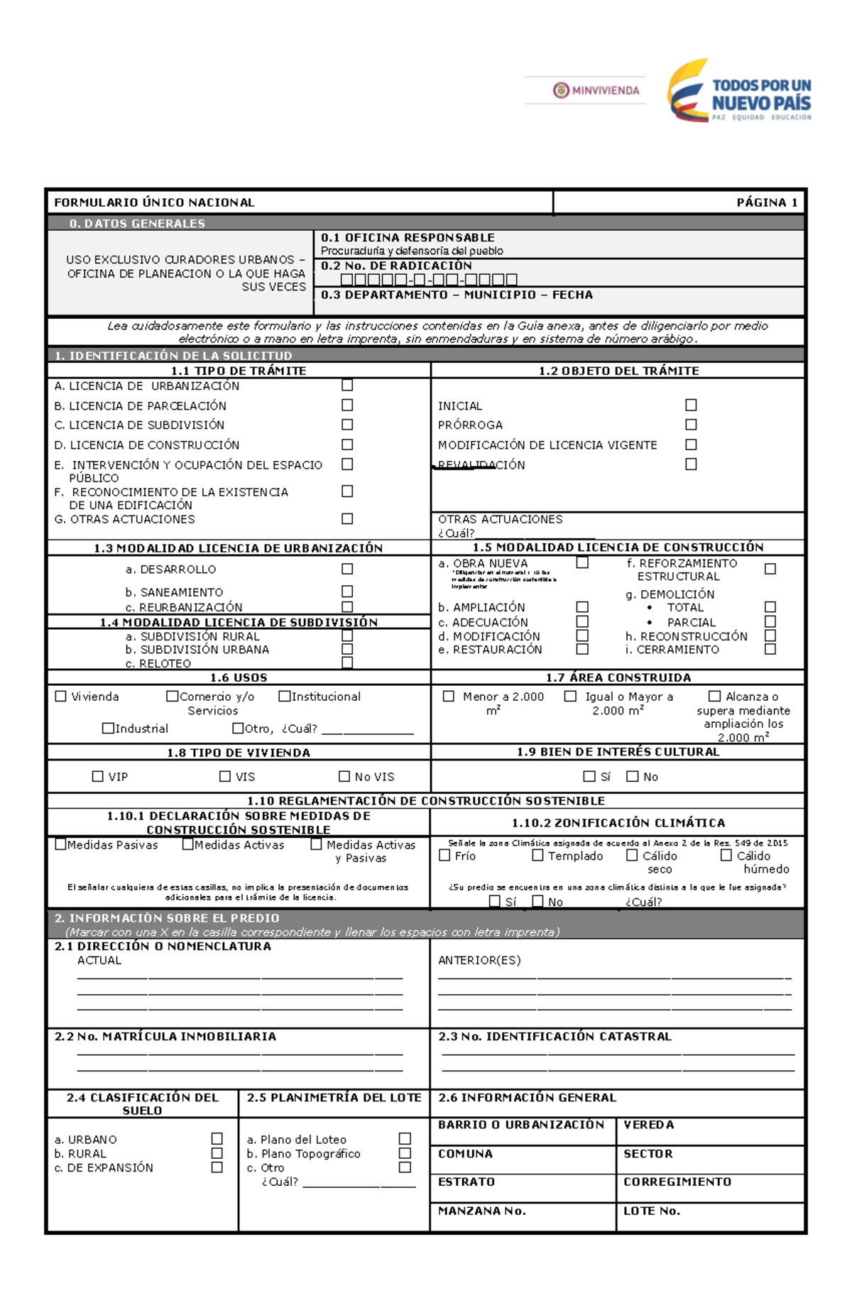Formulario Único Nacional 2017-2: Datos Generales y Trámites - Studocu