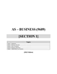 Cambridge International AS & A Level Business 9609 Syllabus 2023-2025 ...