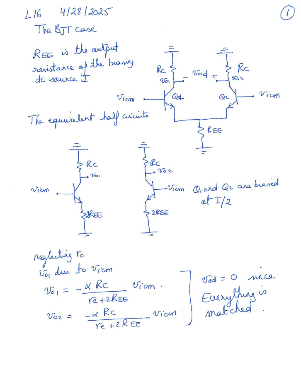 Final Exam Study Guide for BIO 101: BJT Output Resistance Concepts ...