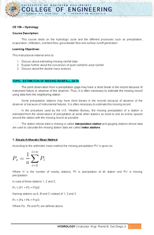 Horton Model AND Philip’S Equation - Topic: HORTON MODEL AND PHILIP’S ...