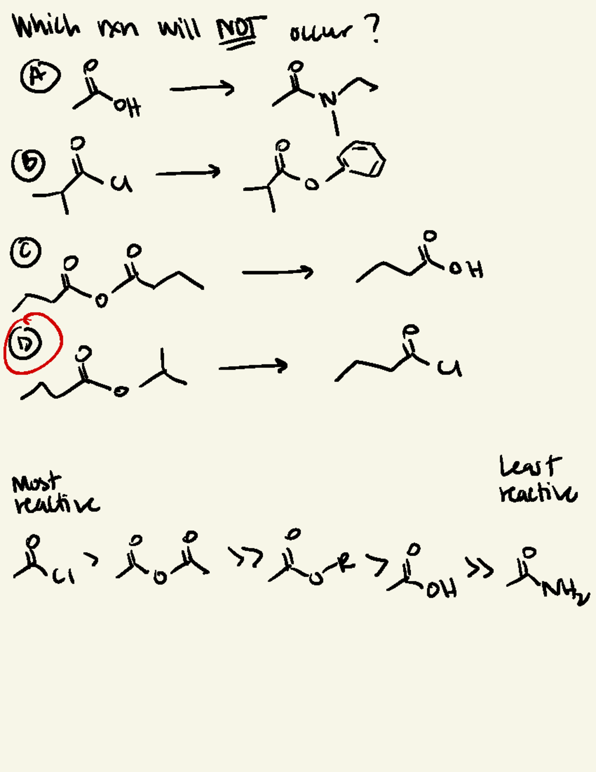 Carboxylic Acids & Derivatives Rxns: Notes for Chem 48 Final Exam - Studocu