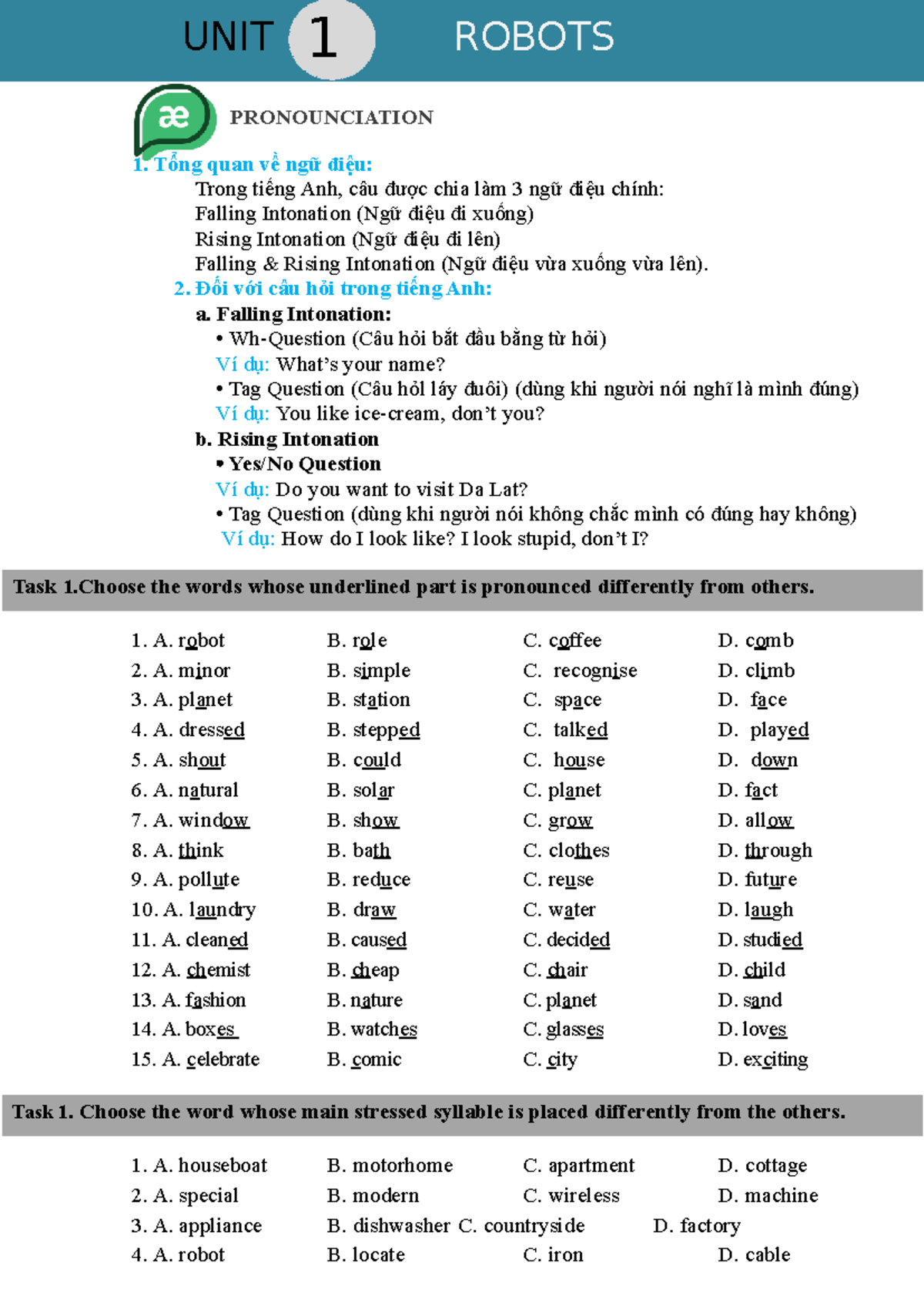 Grade 6 - Unit 12: Robots - Vocabulary, Grammar, and Speaking ...