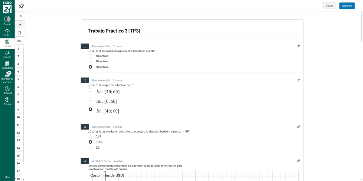 Trabajo Práctico 3: Análisis de Funciones y Construcción [TP3] - Studocu