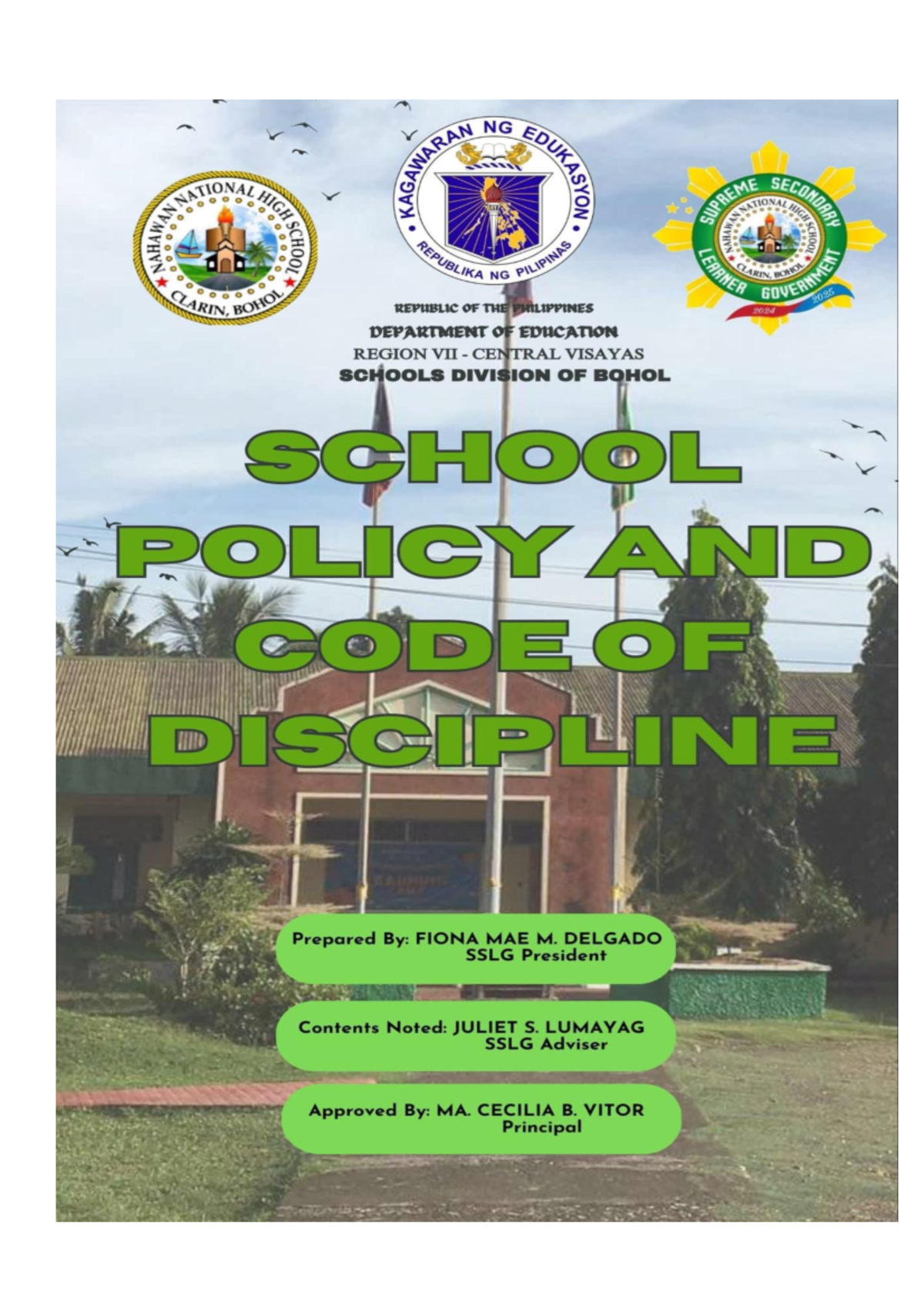 School Policy & Code of Discipline: Authority & Responsibilities - Studocu