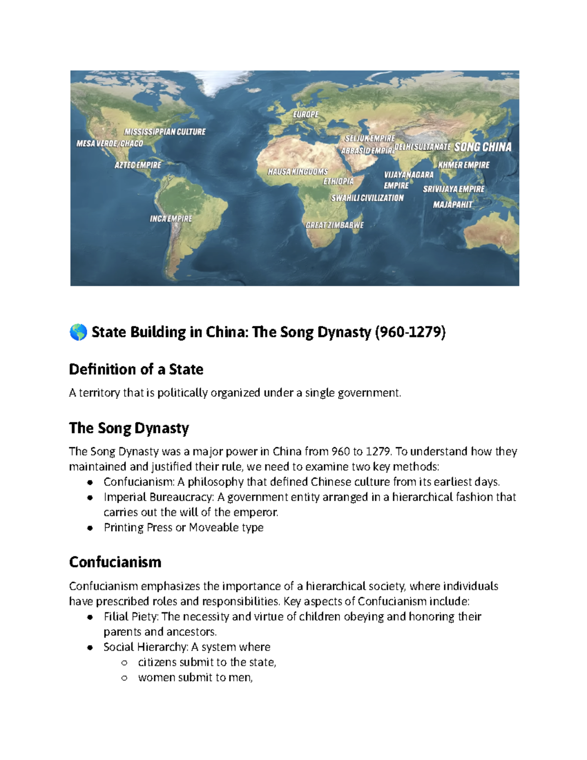 Unit 1 AP World History: State Building Across Civilizations Review ...