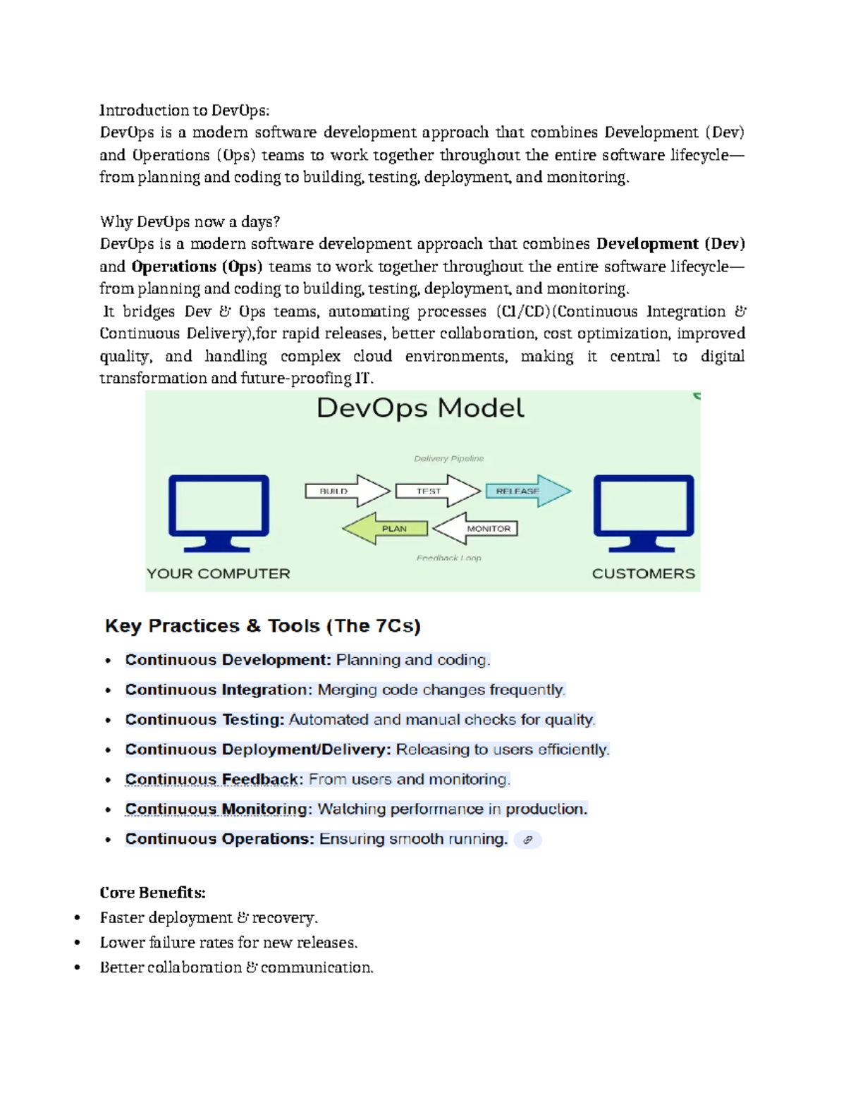 Unit-I DevOps: Understanding the Software Development Life Cycle (SDLC ...
