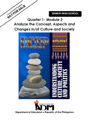 UCSP-Q1-M4 - Module - Understanding Culture, Society and Politics ...