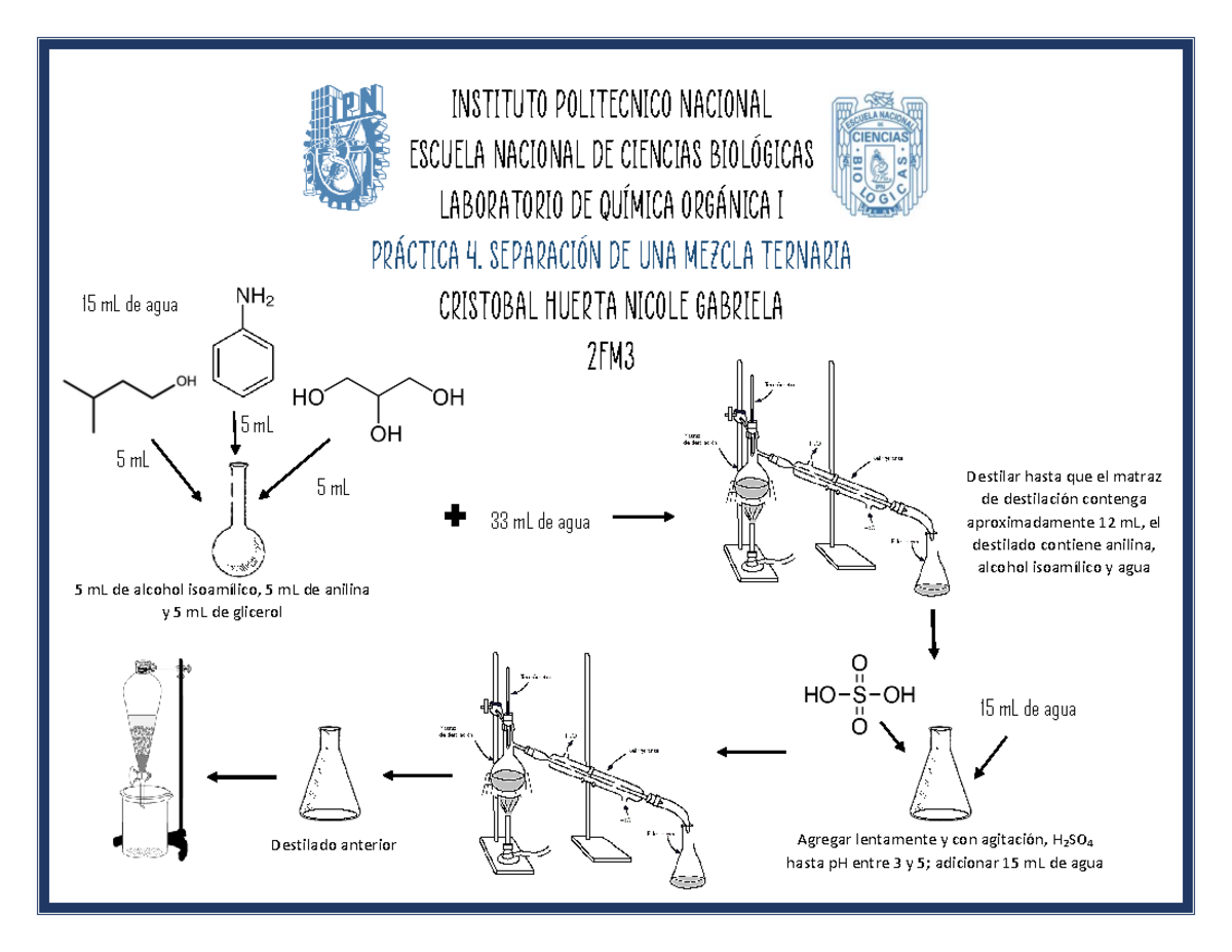 Diagrama de flujo Práctica 4 - Laboratorio de QOII - INSTITUTO ...