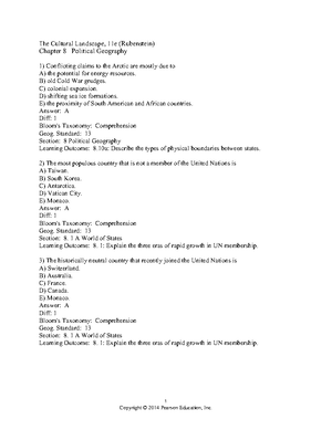 AP Human Geography Chapter 8 Political Geography Notes, Rubenstein ...