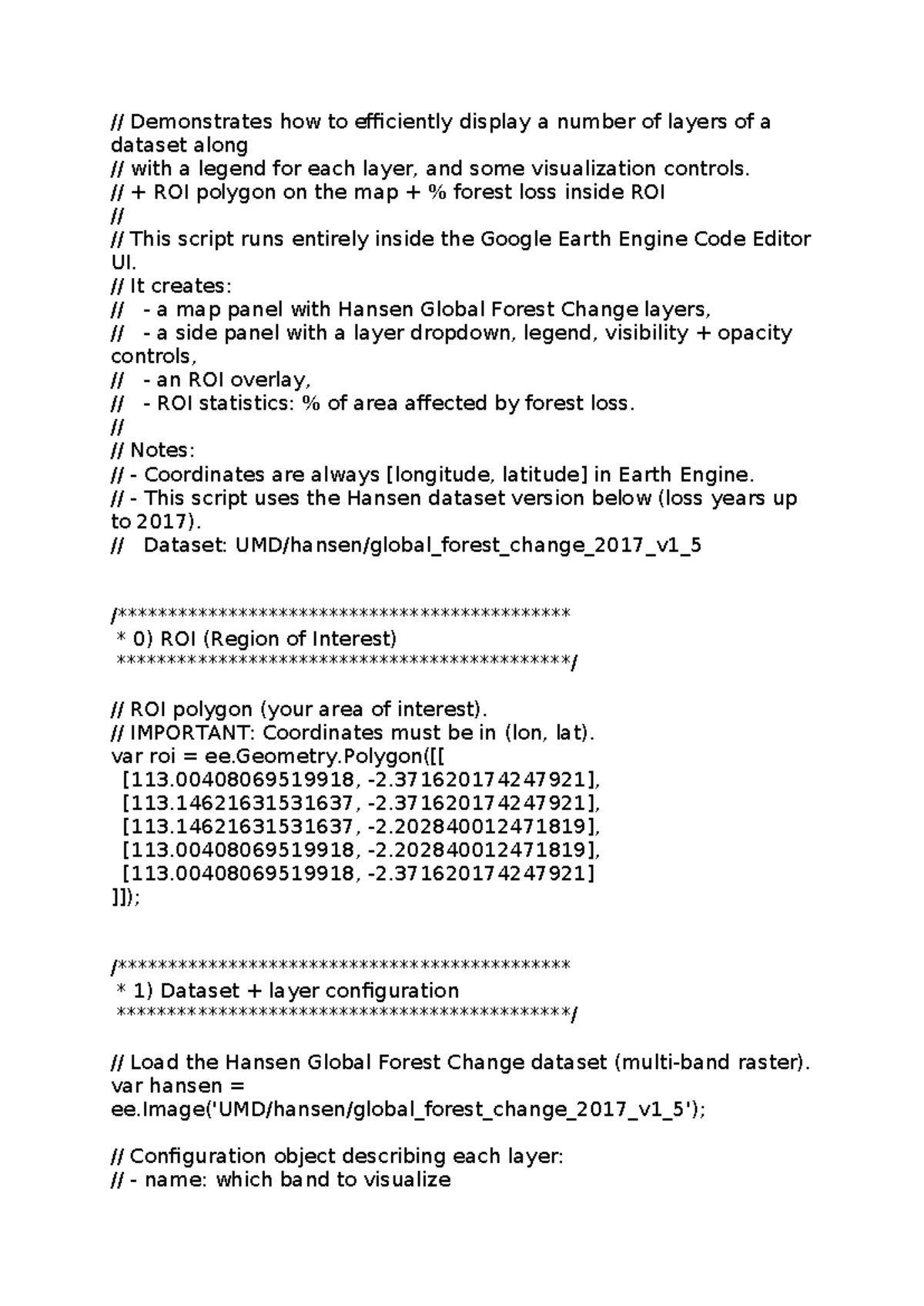 Forest - Class Notes on Google Earth Engine (GEE) Analysis - Studocu