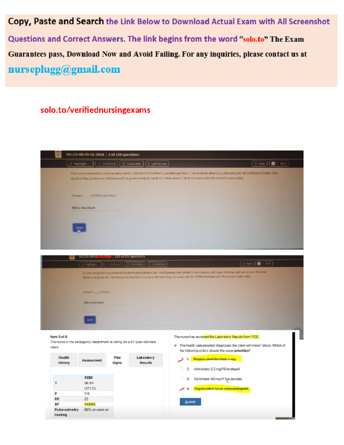 Pass 2025 NCLEX-RN Exam: Actual Questions with Verified Answers - Studocu