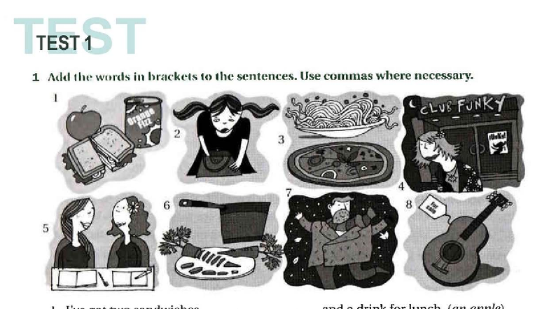 TEST ST 1: Using Commas and Sentence Structure - Studocu