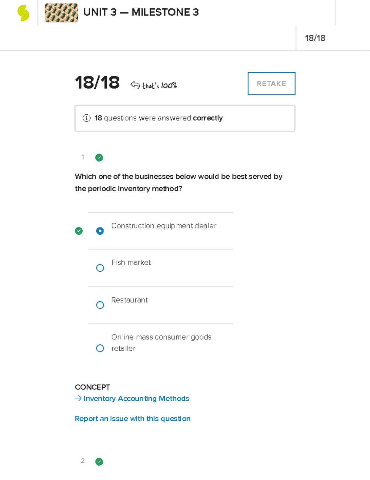 ACC 201 Milestone 3: Inventory Accounting Concepts and Analysis - Studocu