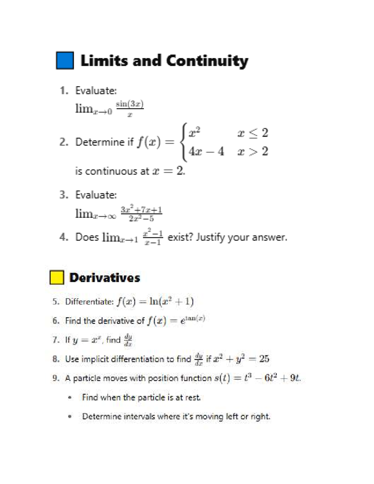 CALC BC Review: Limits, Derivatives, Integrals & Differential Equations ...
