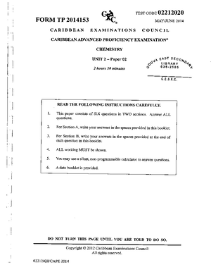 English A May 2019 P1 - Paper 1 - CSEC past paper - Studocu