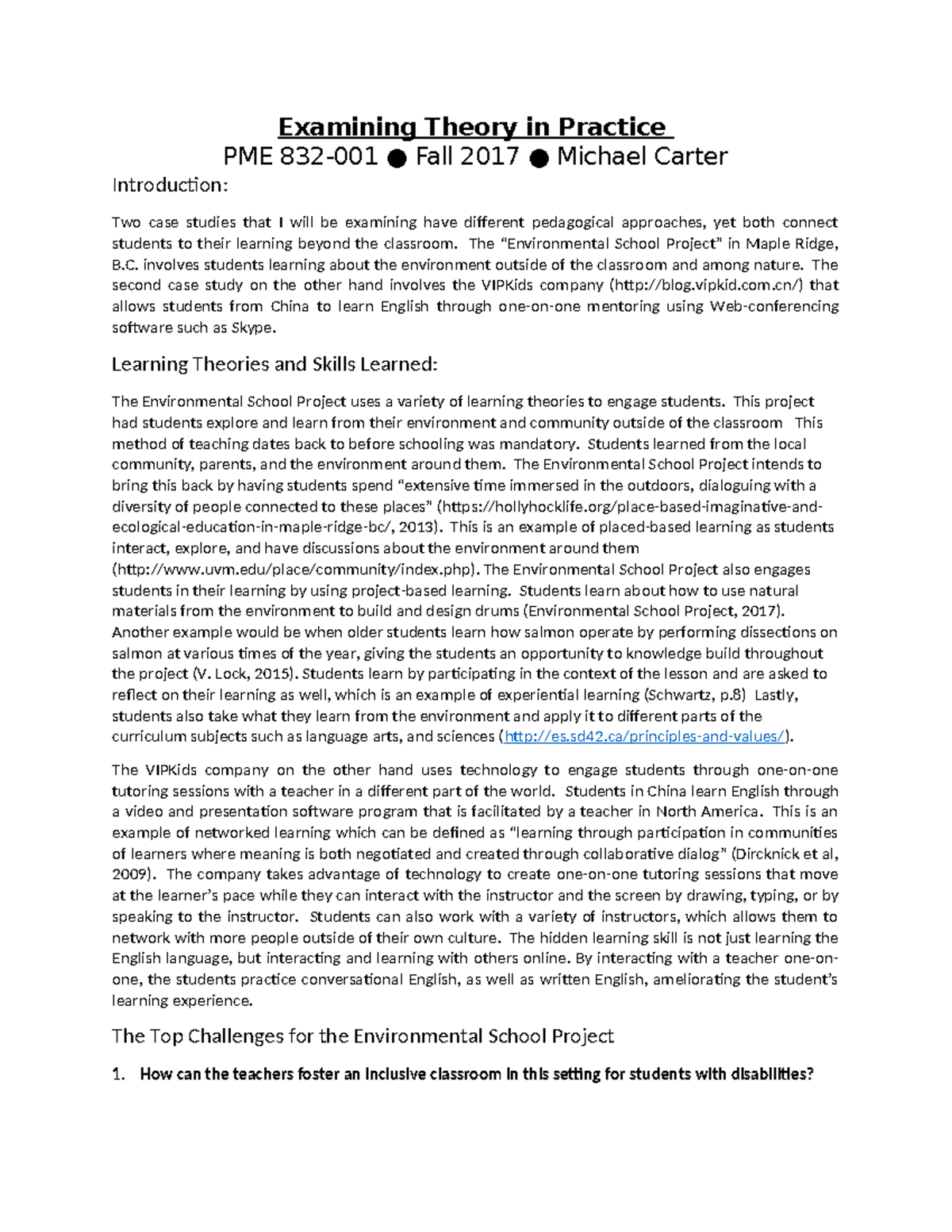 PME 2017: Exploring Pedagogical Approaches in Environmental & Online ...