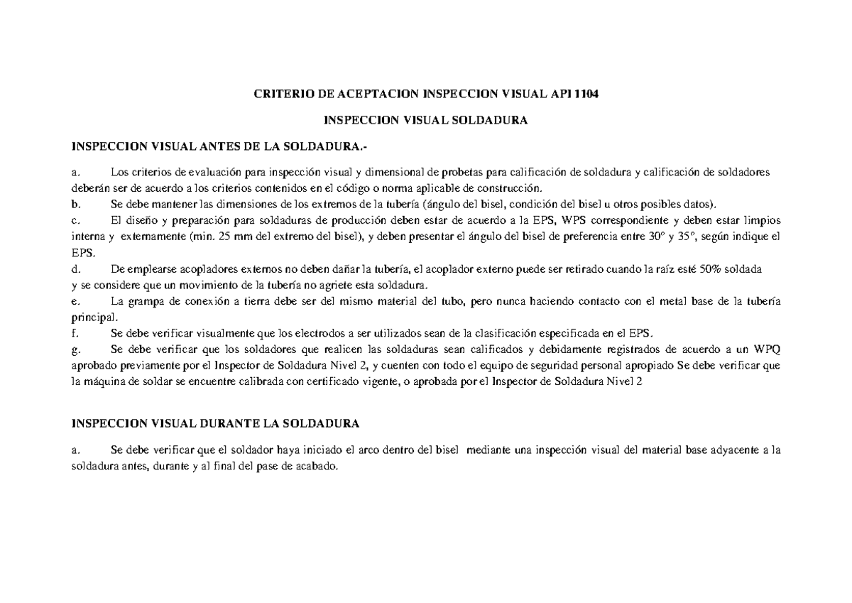 273384637 Criterios de Aceptacion IV API 1104 - CRITERIO DE ACEPTACION ...