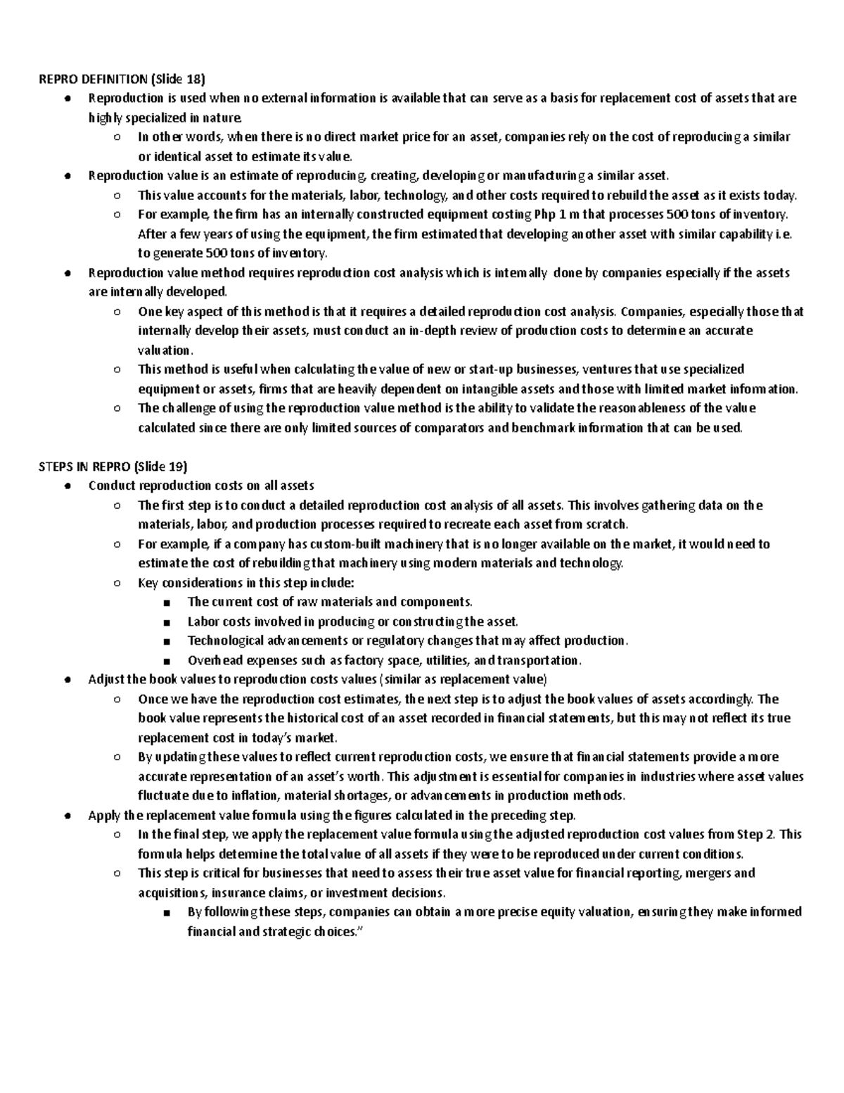 Vcams - reporting - REPRO DEFINITION (Slide 18) Reproduction is used ...