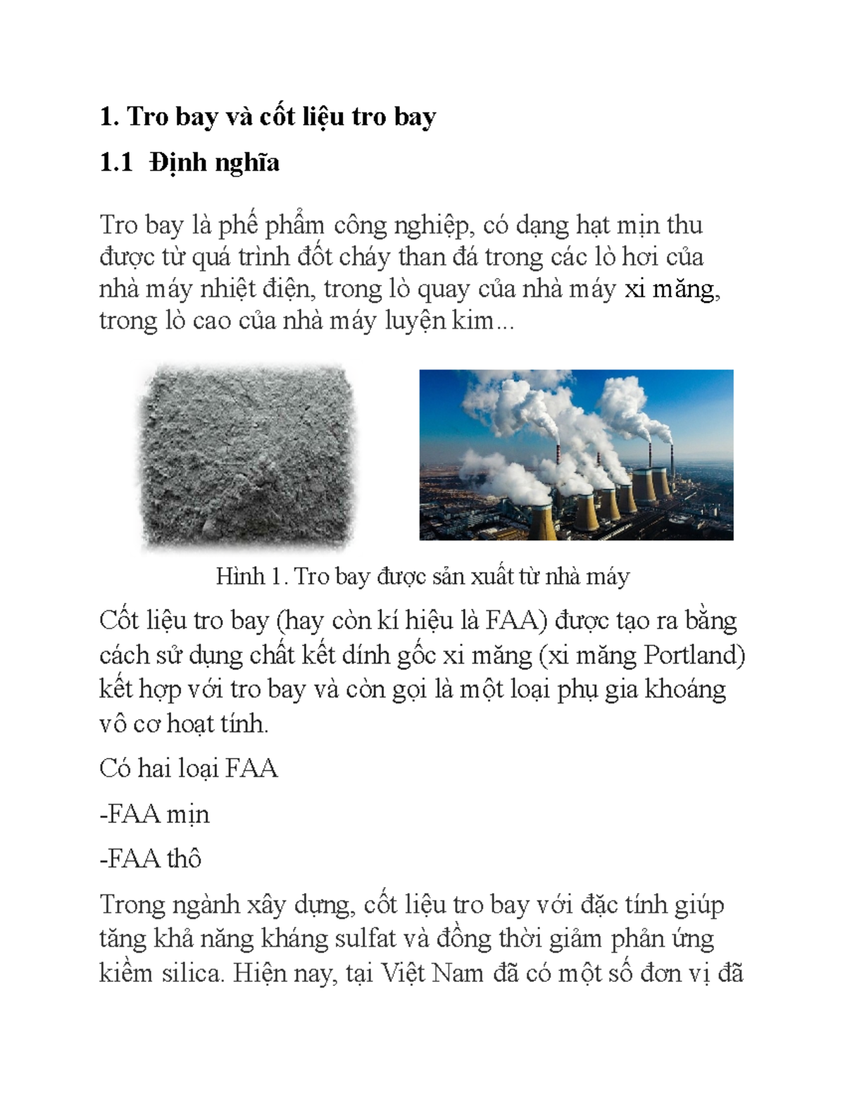 Tro bay và cốt liệu tro bay trong xây dựng: Định nghĩa và ứng dụng ...
