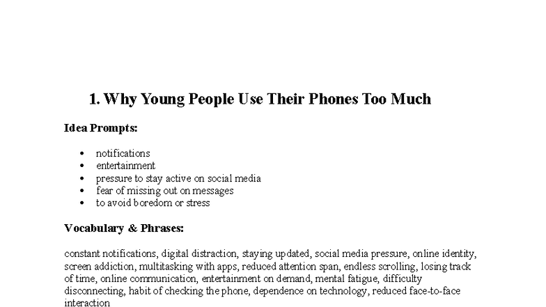 P2 Cause Effect: Impact of Technology on Youth & Student Stress - Studocu