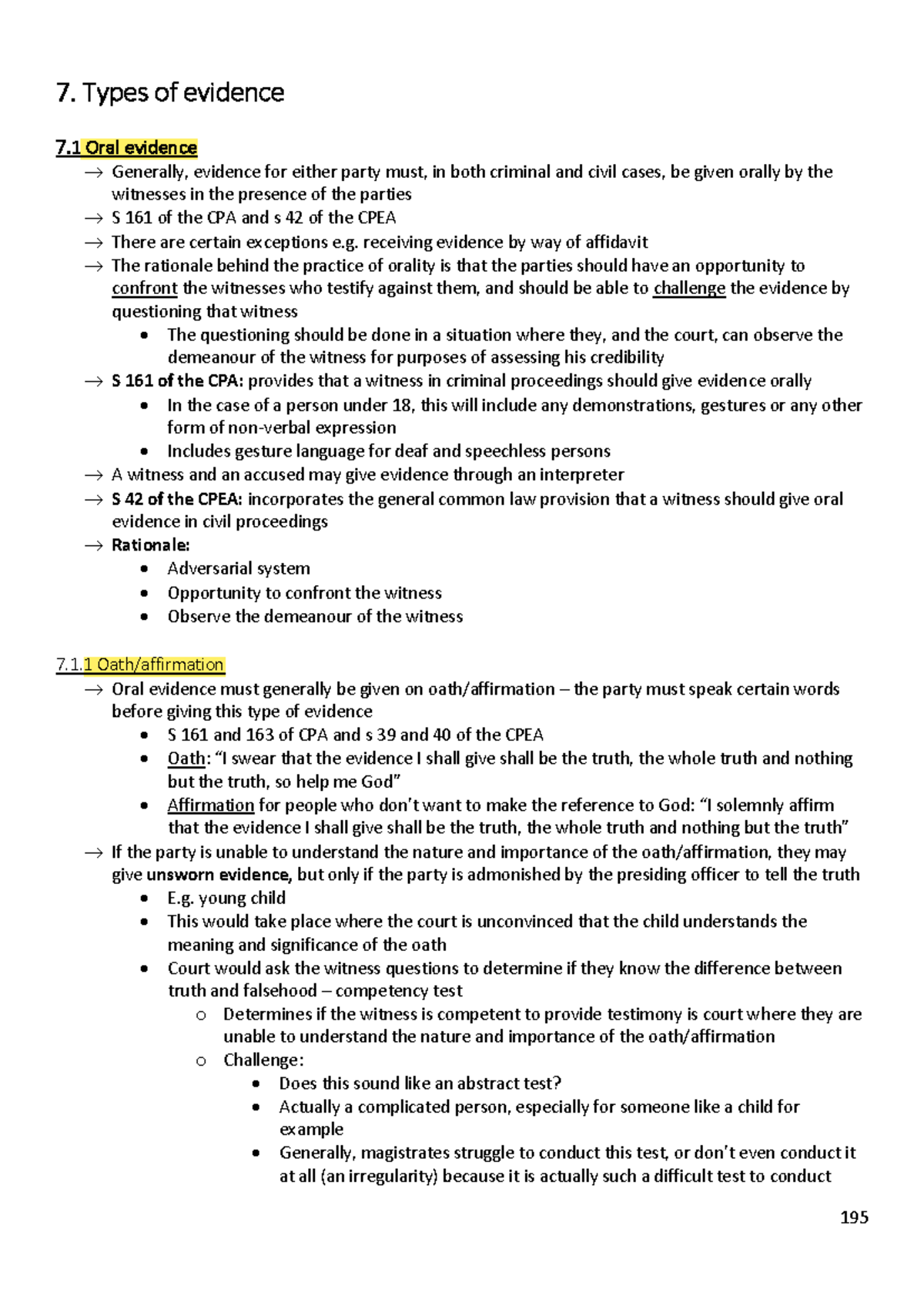 Theme 7 - Types of Evidence: Understanding Oral Testimony and ...