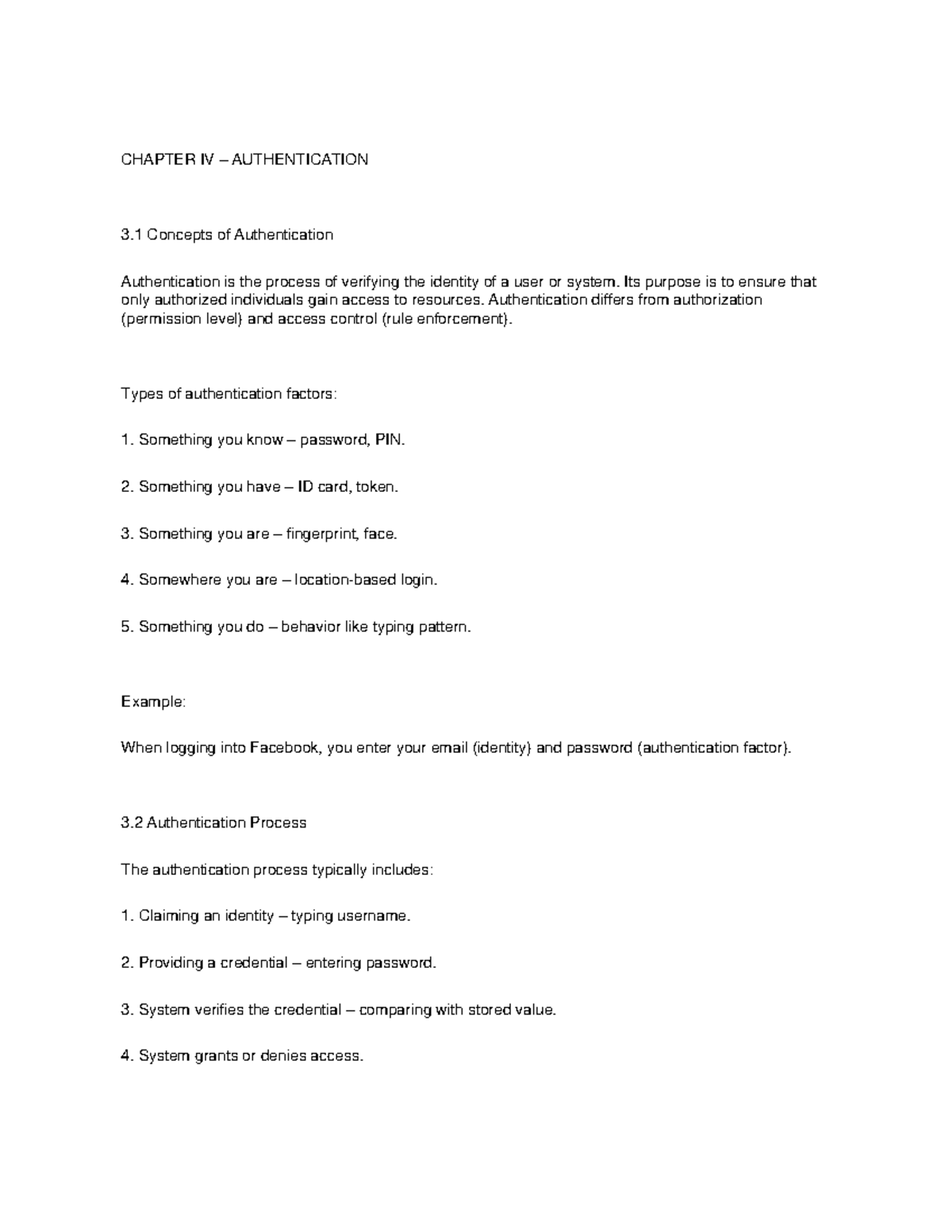 Authentication Module: Concepts, Processes, and Security Issues - Studocu