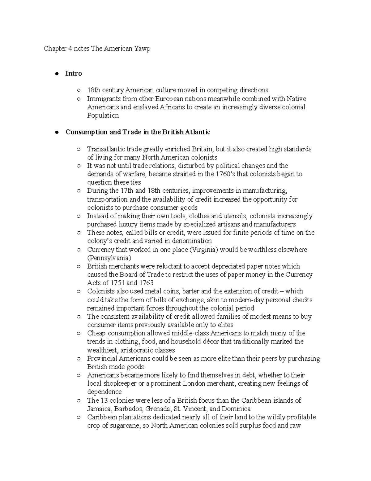 The American Yawp Notes - Chapter 1 - Indigenous America I ...