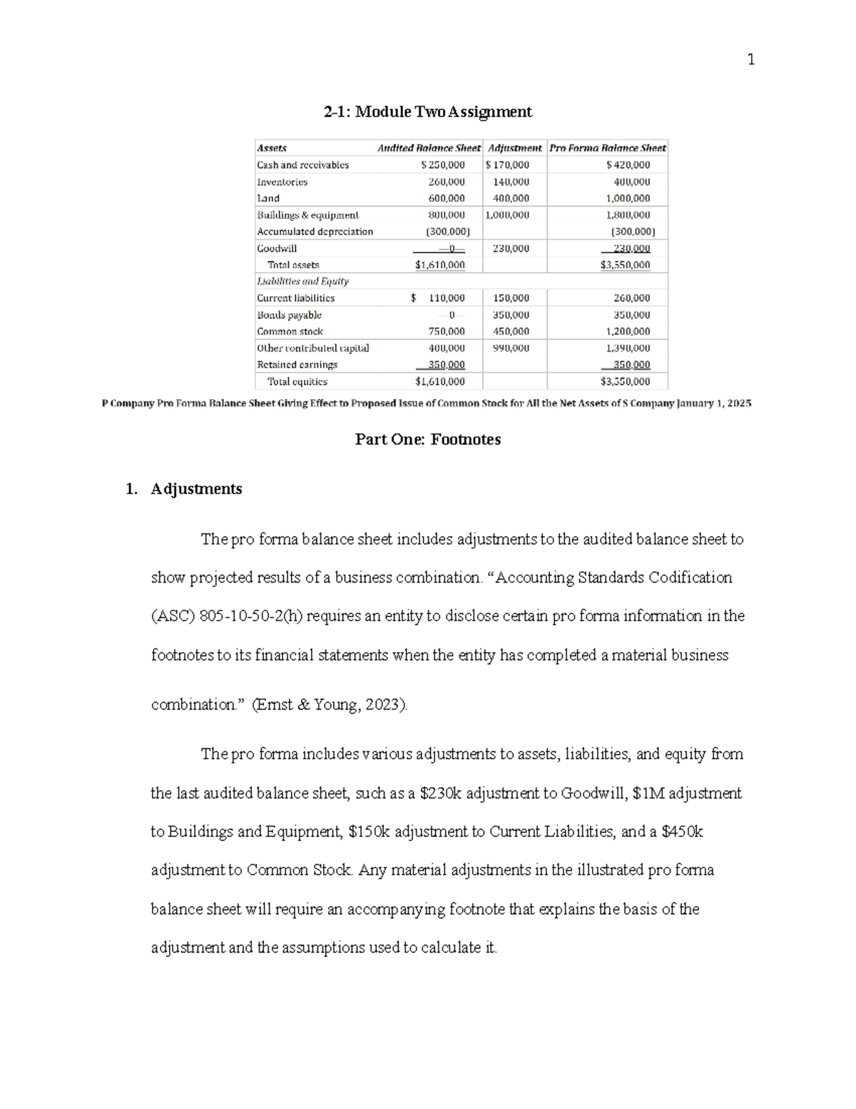 2-1 Module Two Assignment: Footnotes & Interim Reporting Analysis - Studocu