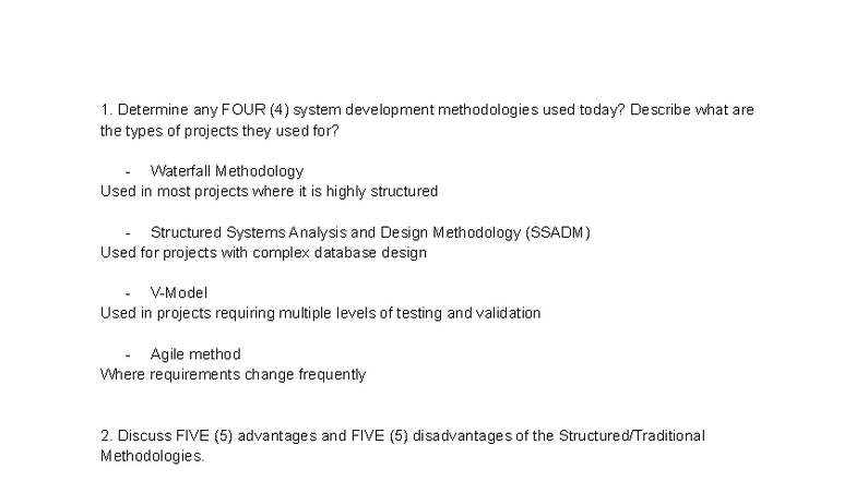 Tutorial 2 SDM: System Development Methodologies Overview and Analysis ...