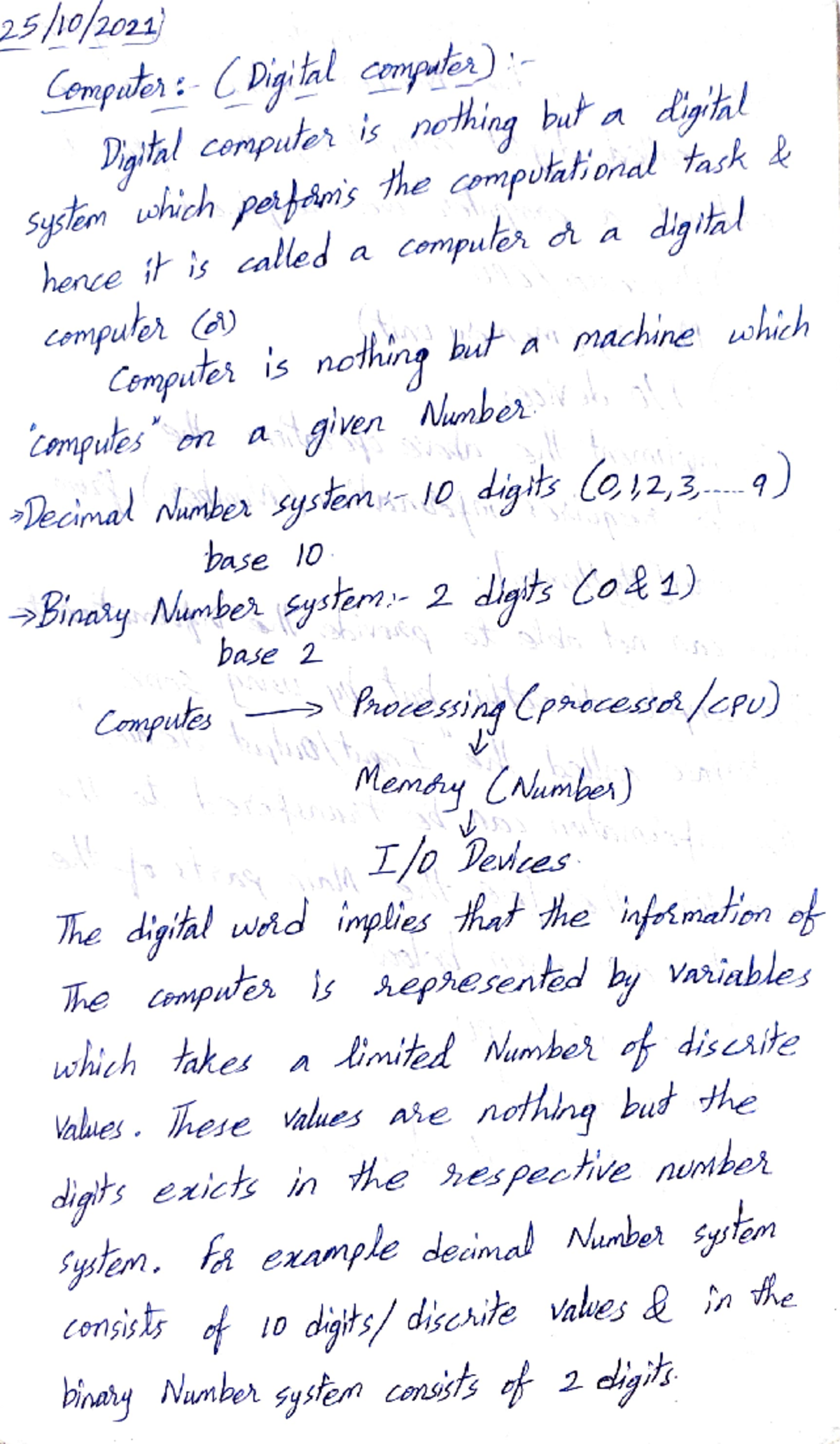 COA Lecture Notes on Digital Computer Systems - R22 - Studocu