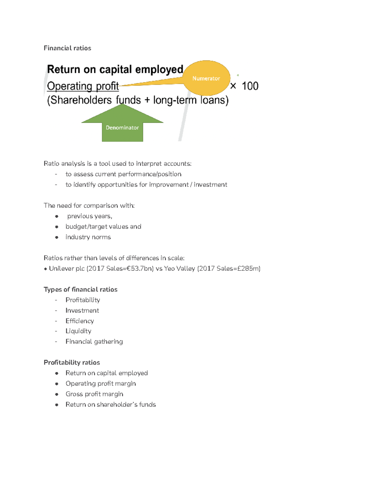 Financial Ratio Analysis: Key Insights and Types Explained - Studocu