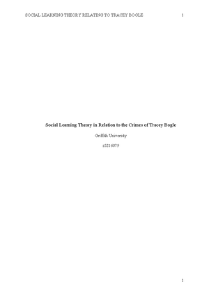 Case Study - John Wayne Gacy and the Social Learning Theory Griffith ...