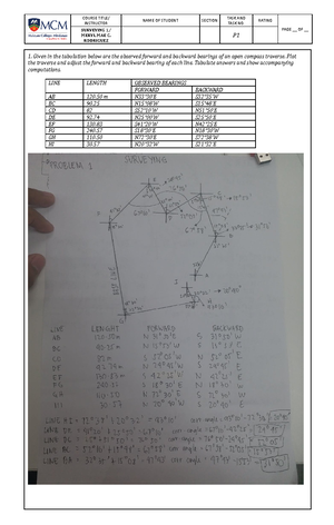 FW 2 - Determiming Area of a Rectilinear Field(1) - MAPÚA MALAYAN ...