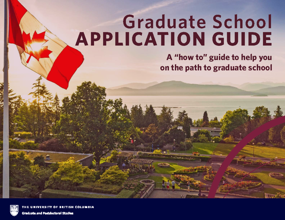 2021 UBC GRADUATE SCHOOL APPLICATION GUIDE: Your Path to Success - Studocu