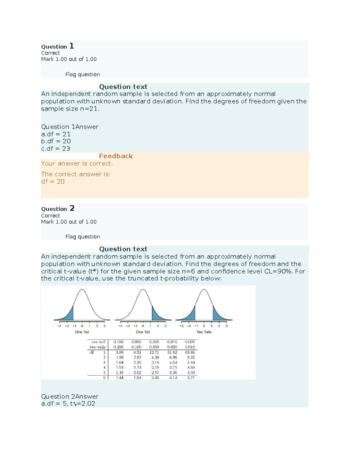 Self-Quiz Unit 4: Statistical Inference Questions and Answers - Studocu