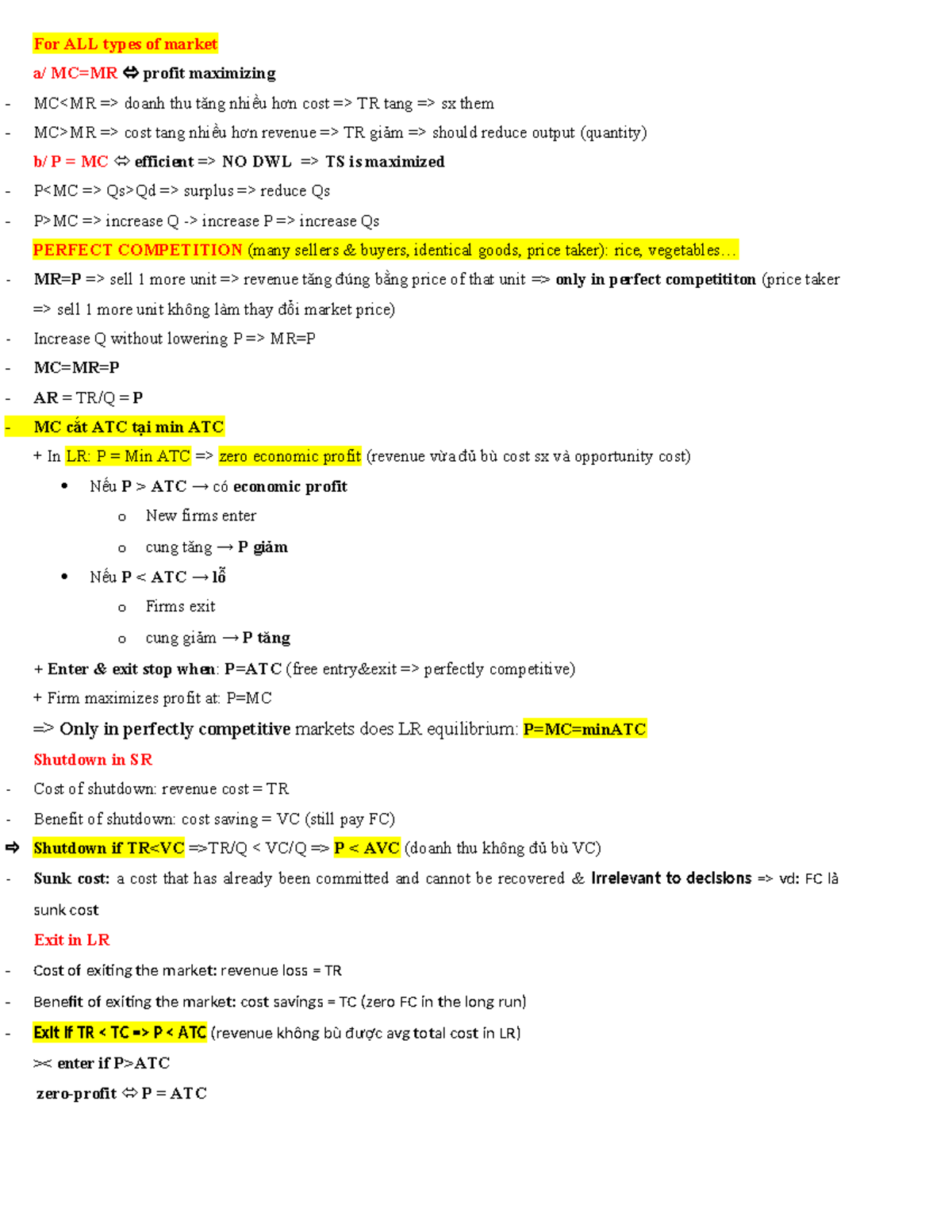 Microeconomics: Market Structures and Profit Maximization Analysis ...