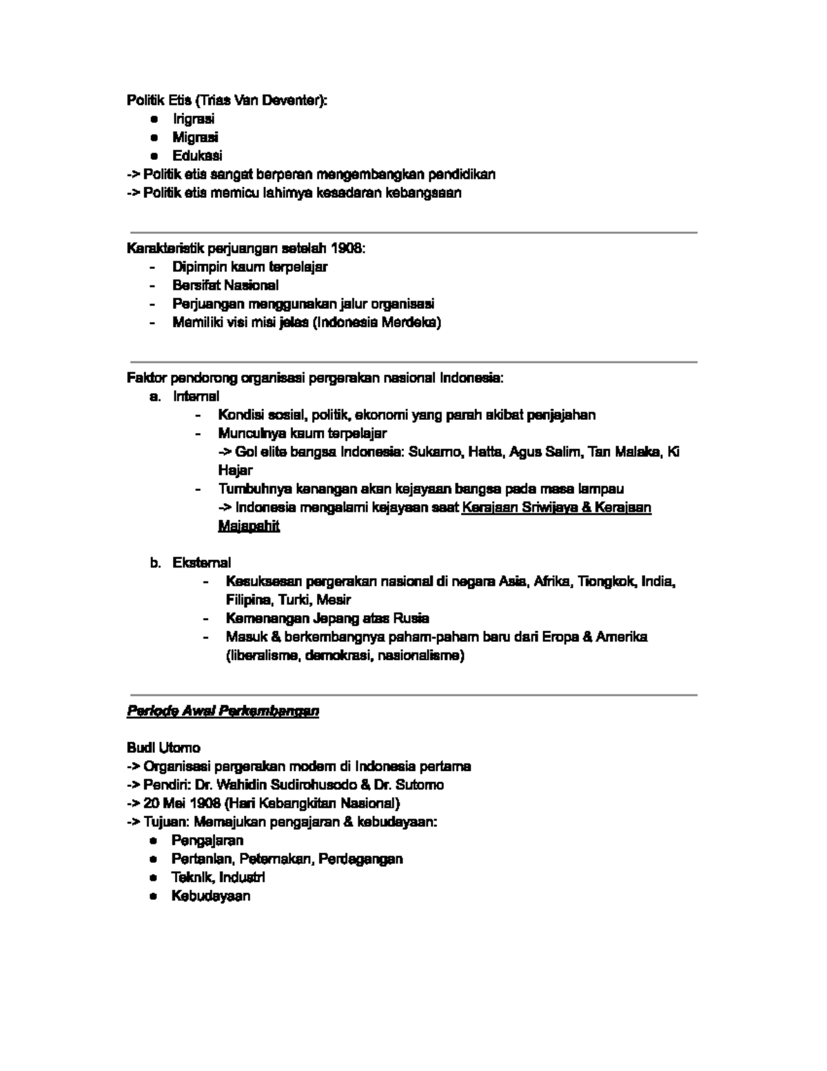 CATATAN PH Sejarah Politik Etis (SEJ 101): Pergerakan Nasional ...