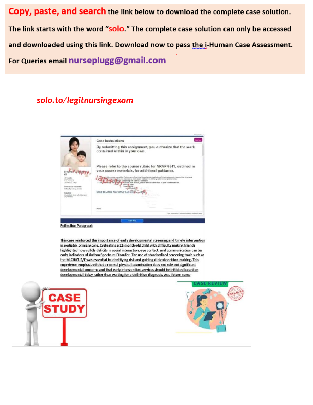 Comprehensive iHuman Case Study: Week 7 on Toddler with Social ...