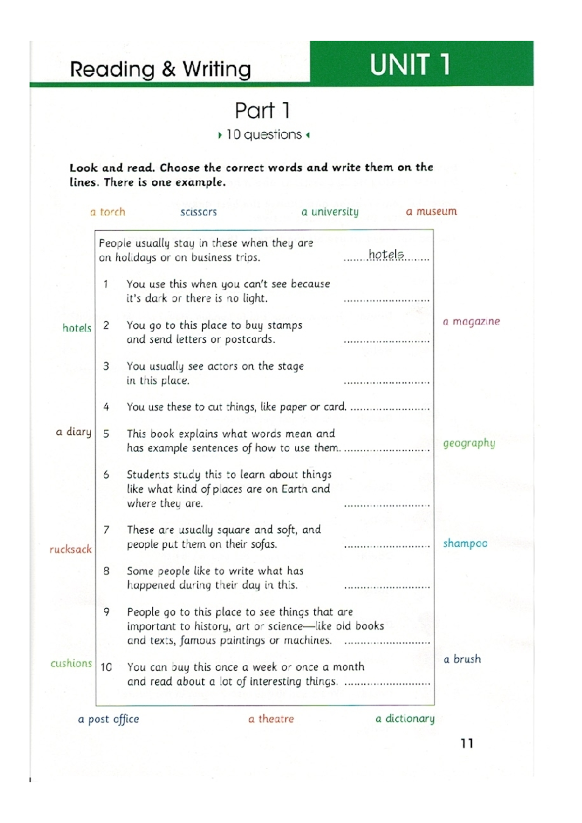 Skills Builder 1-các trang đã xóa - Reading Writing UNIT 1 Part 1 10 ...