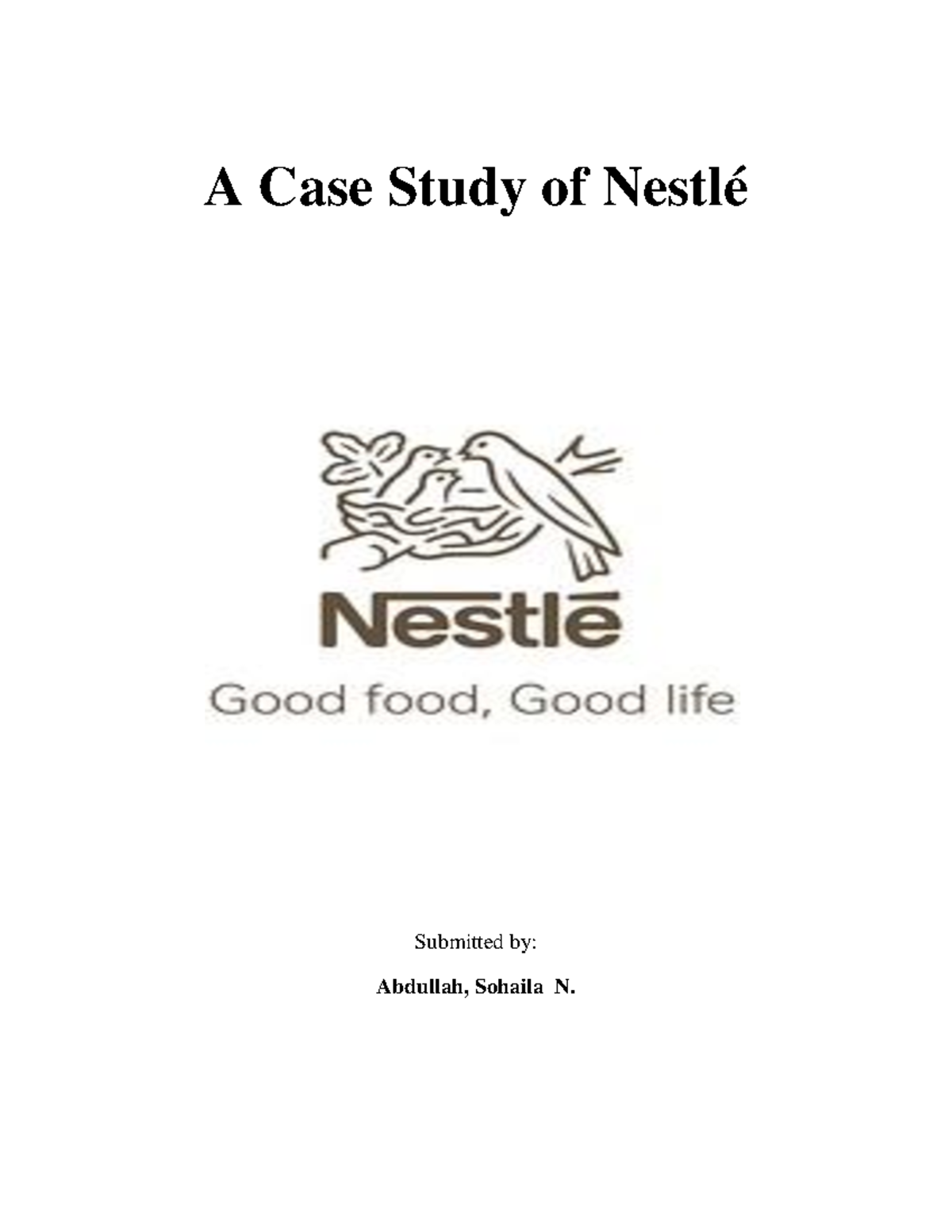 CASE Study: Nestlé Philippines Marketing Strategies and Operations ...
