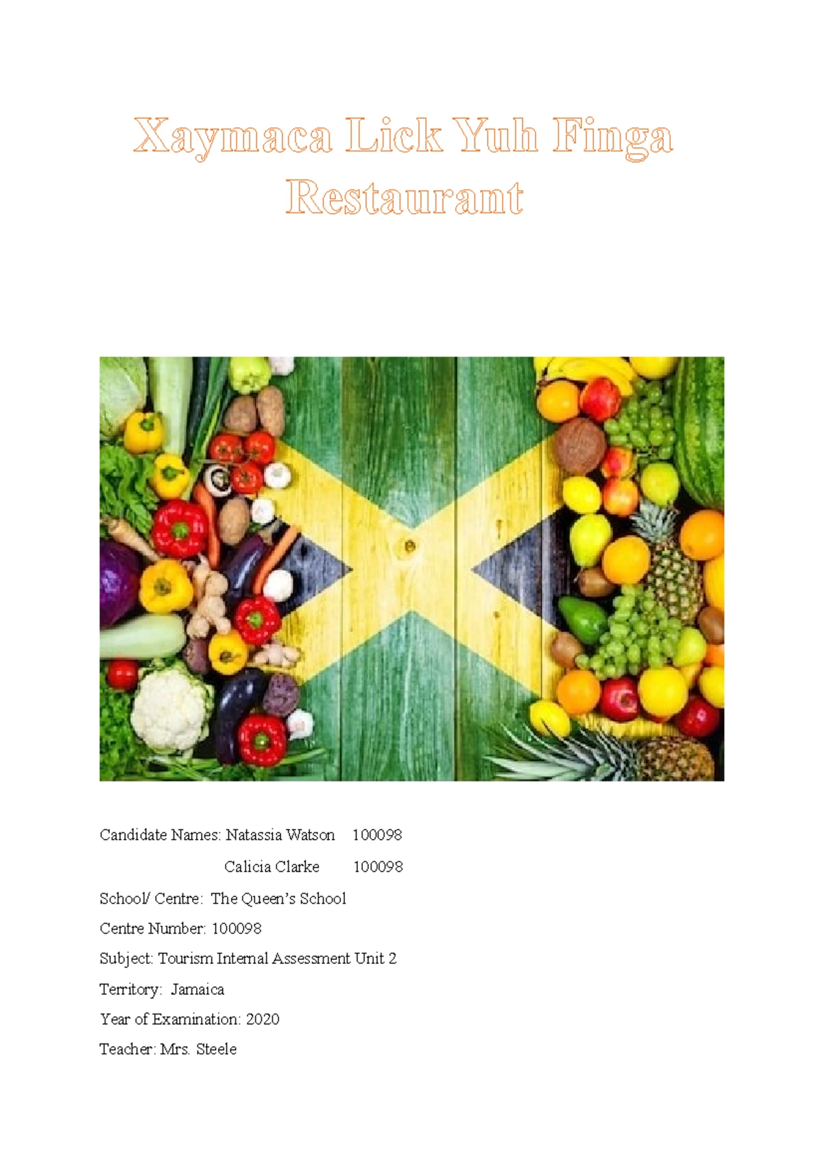 Cape Tourism Unit 2 IA Outline: Assessment Criteria & Mark Allocation - Studocu