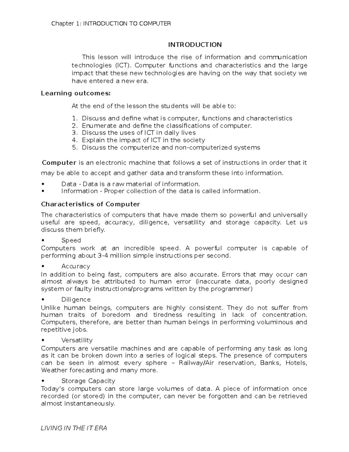 Chapter 1 Introduction - Bachelor of Technology Livelihood Education ...