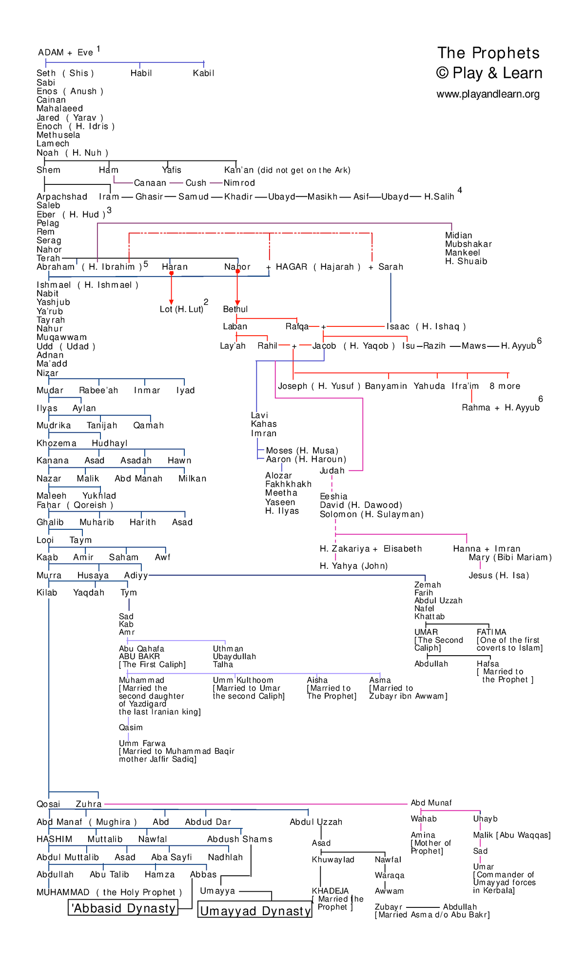 Prophets and Their Lineage: An Overview of Key Figures in Islam - Studocu