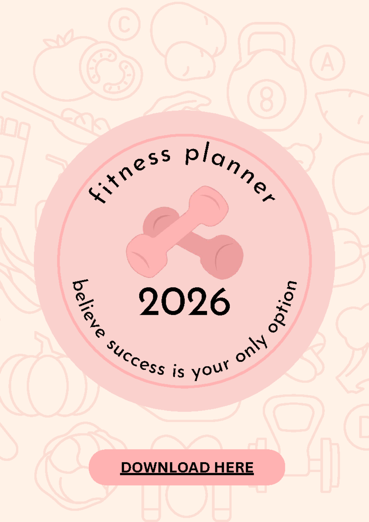 Fitness Planner Template - TEHM 2026 Body Measurement & Meal Tracking ...
