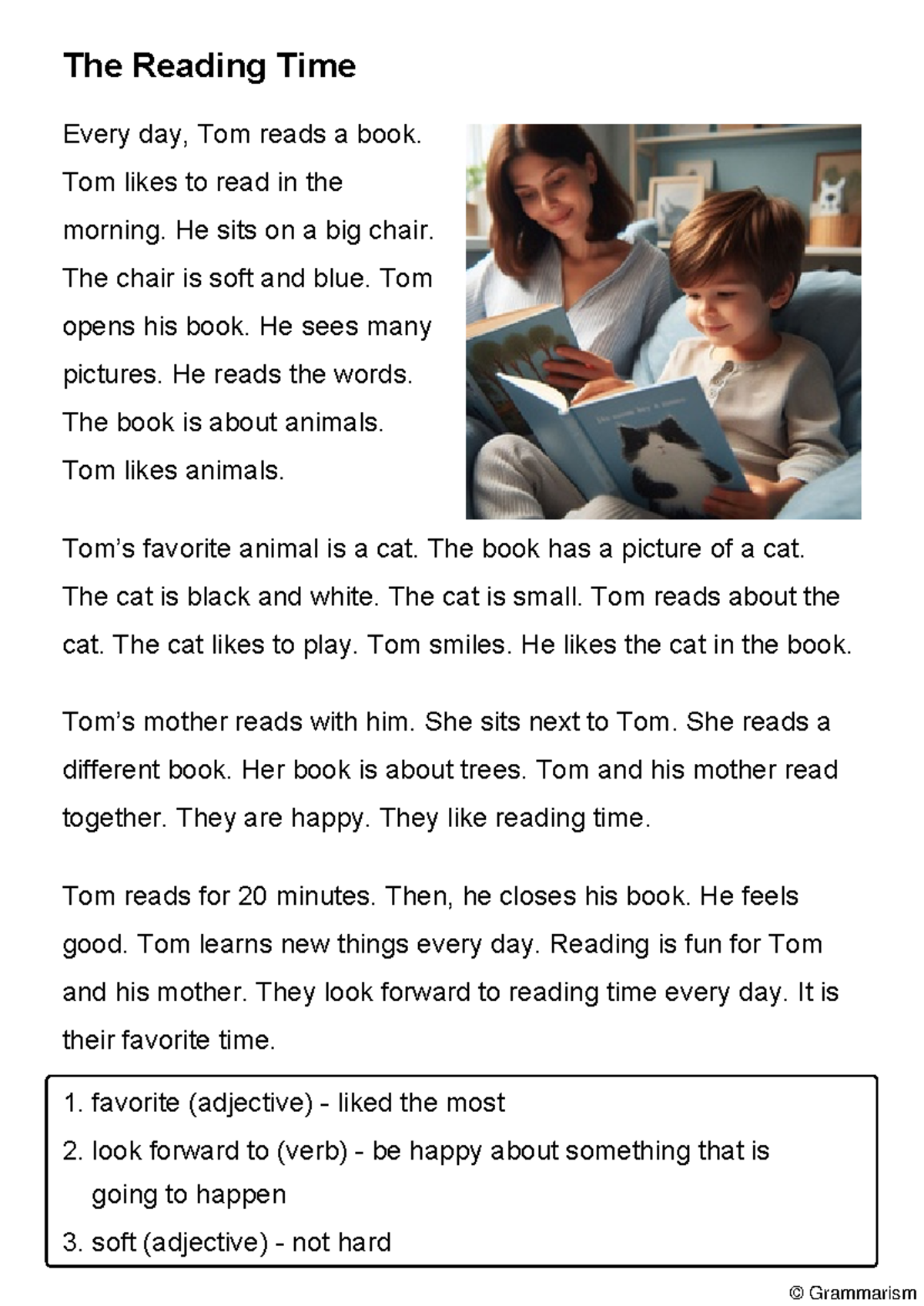 Reading Time: Tom's Daily Adventure with Books - Studocu